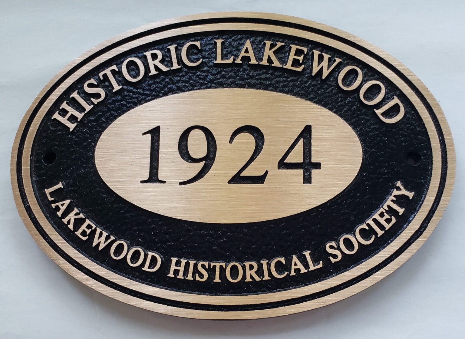 Centennial Bronze Plaque - The Lakewood Historical Society